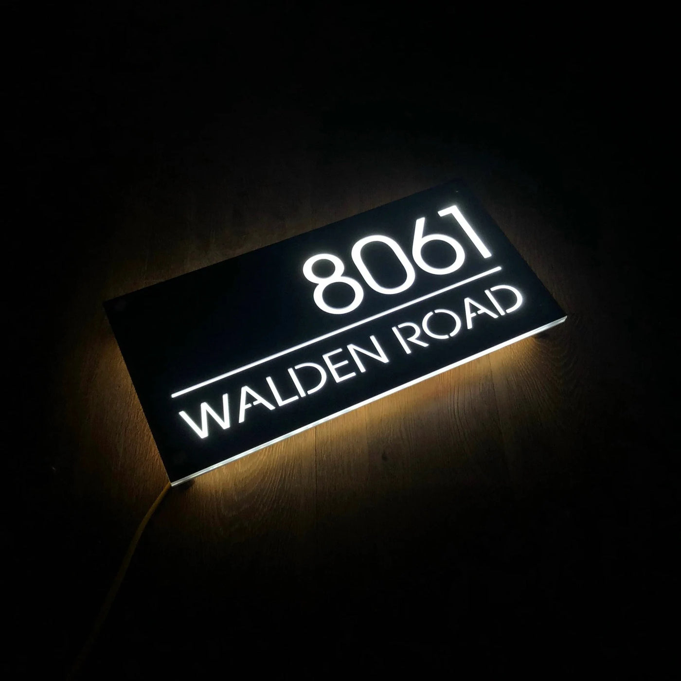 Custom LED House Number Plaque – Regal Maison